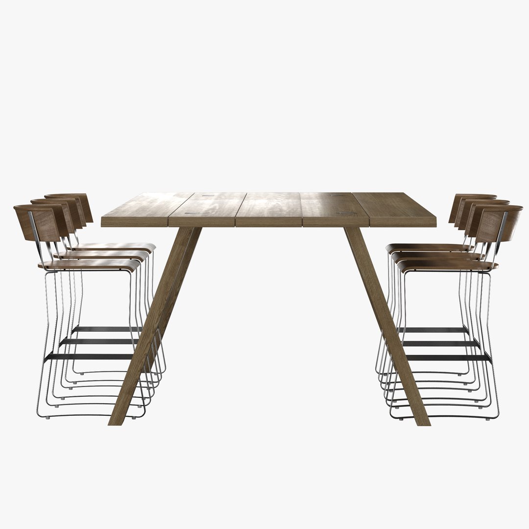 3D Model Bar Table - TurboSquid 1321745