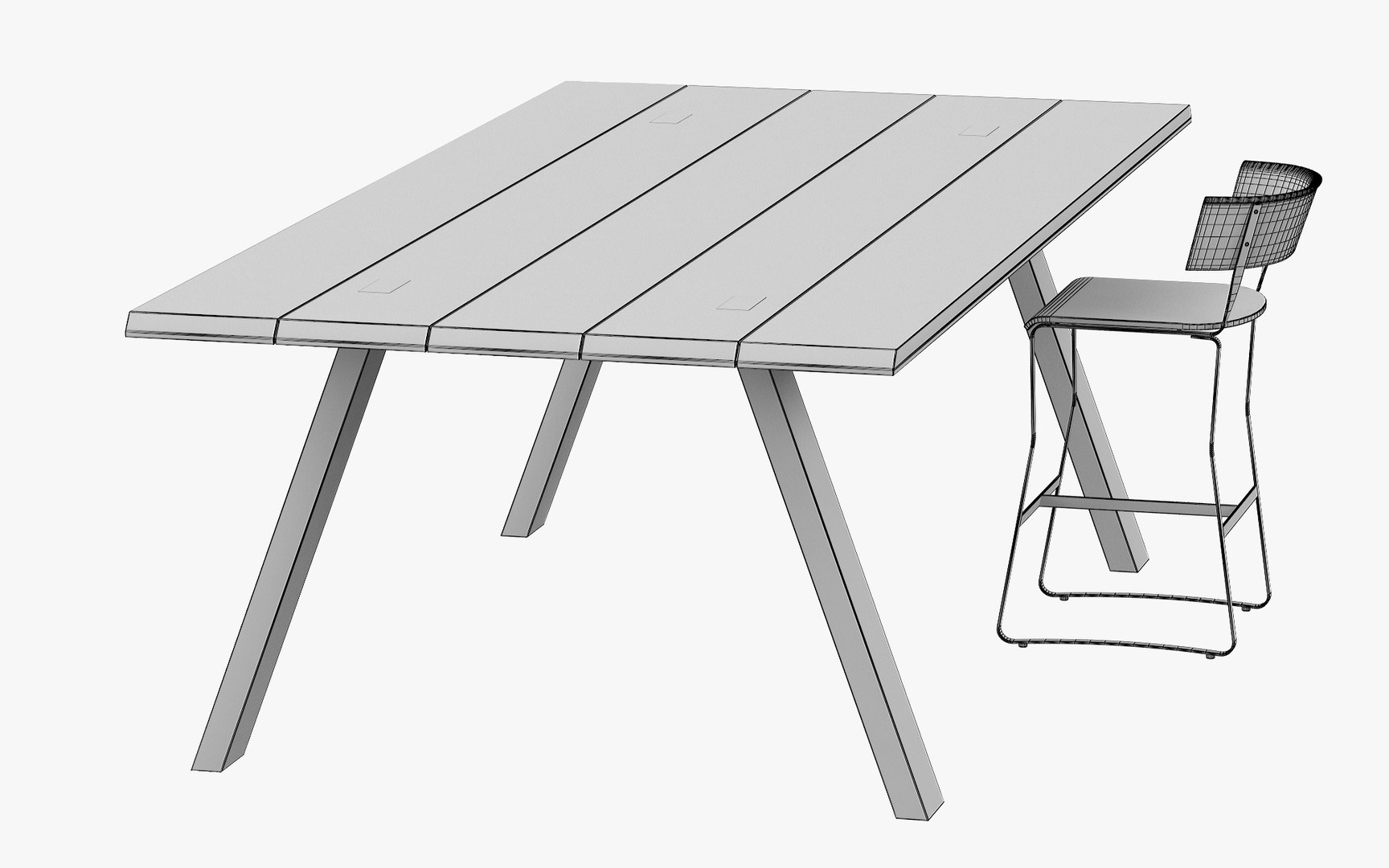 3D Model Bar Table - TurboSquid 1321745