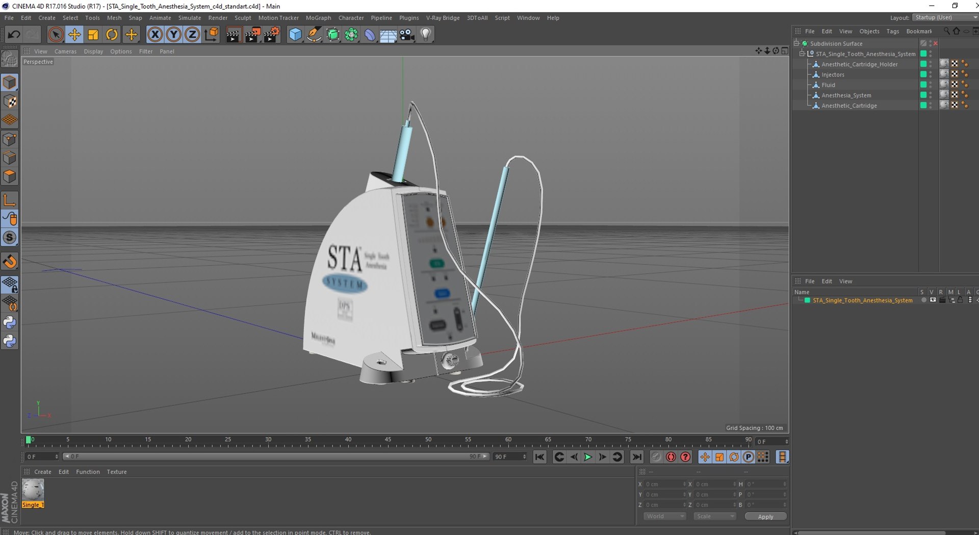 STA Single Tooth Anesthesia System 3D Model - TurboSquid 2193870