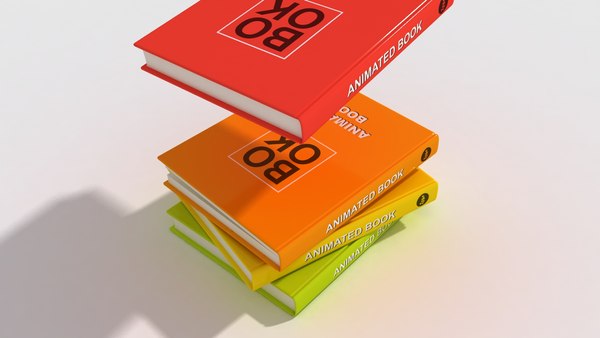 Animated dropping books 3D 모델 - TurboSquid 1933230