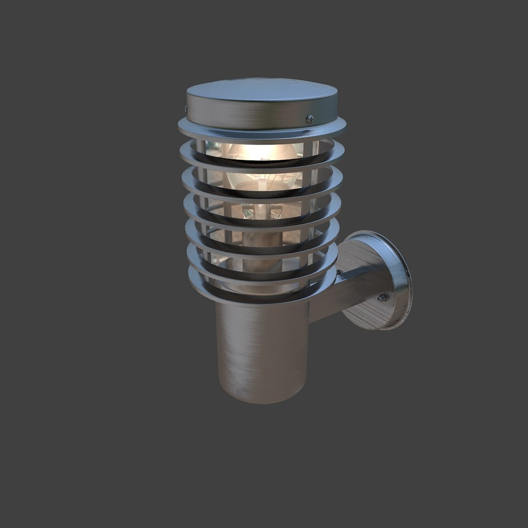 Outdoor Pillar Lights 3D Model - TurboSquid 1198164