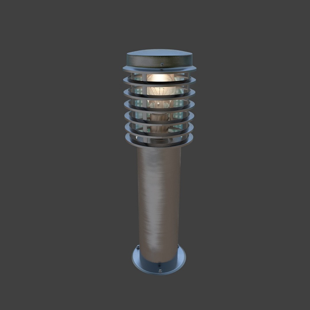 Outdoor Pillar Lights 3D Model - TurboSquid 1198164