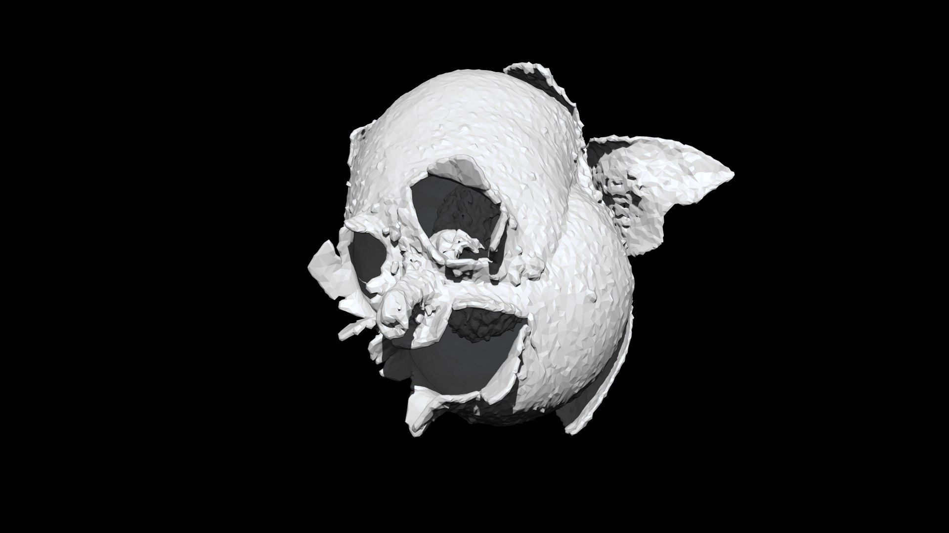 Antirrhinum Majus 3D CT Scan Model Decimate 8 Percent Model ...