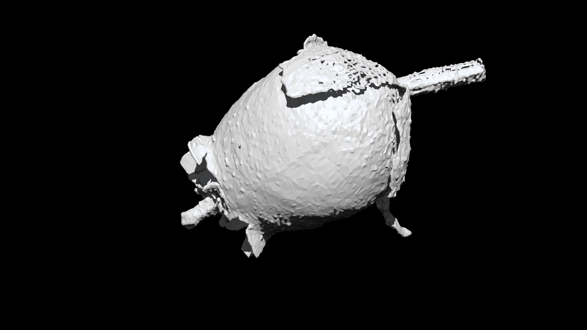 Antirrhinum Majus 3D CT Scan Model Decimate 8 Percent Model ...