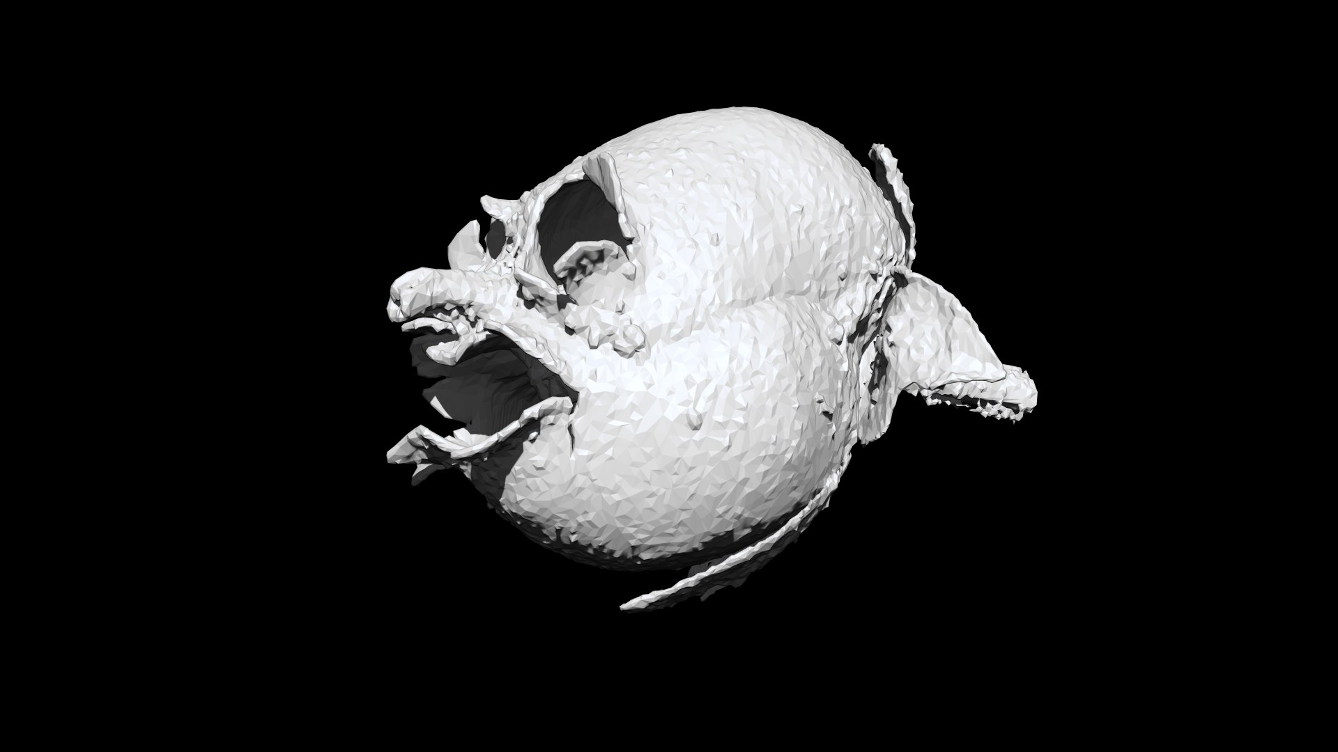 Antirrhinum Majus 3D CT Scan Model Decimate 8 Percent Model ...