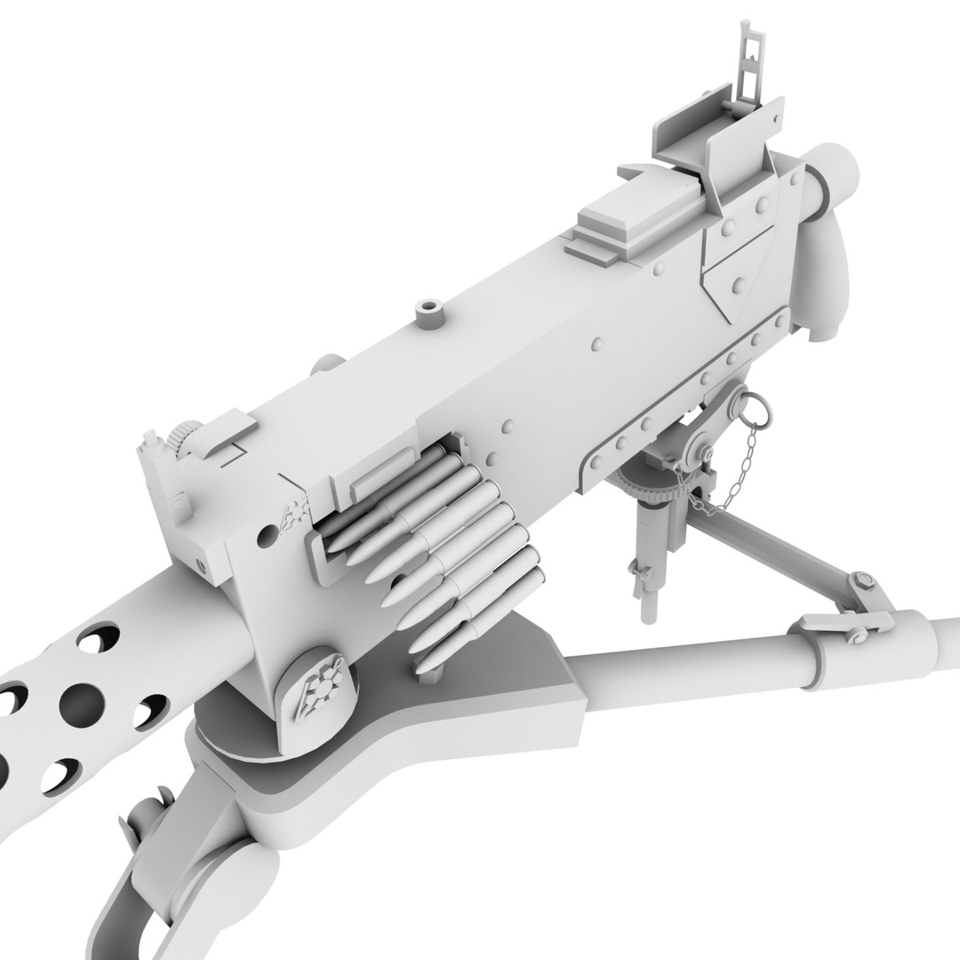 Browning M1919 Model - TurboSquid 1298488