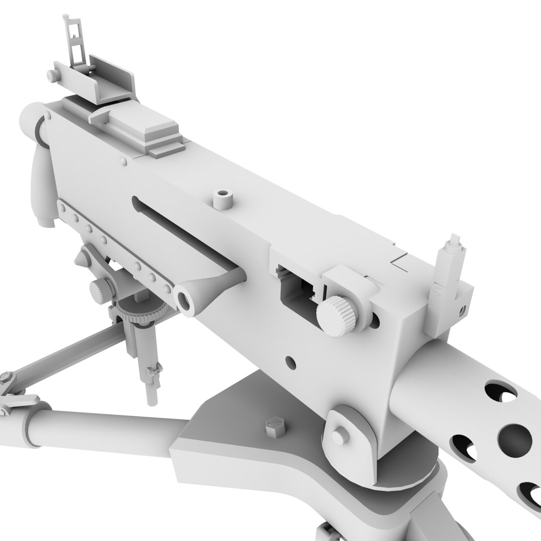 Browning M1919 Model - TurboSquid 1298488