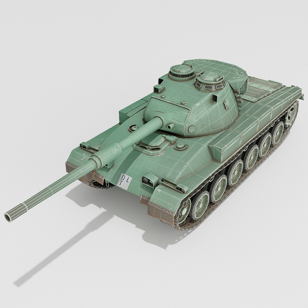 3d Model Swiss Panzer 68 Battle Tank