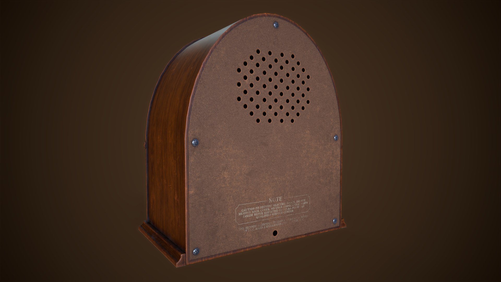 3D Old Vintage Radio 1930s - TurboSquid 2047307