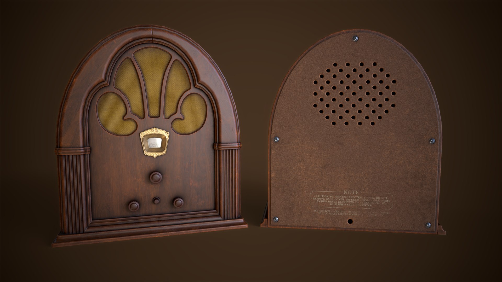 3D Old Vintage Radio 1930s - TurboSquid 2047307
