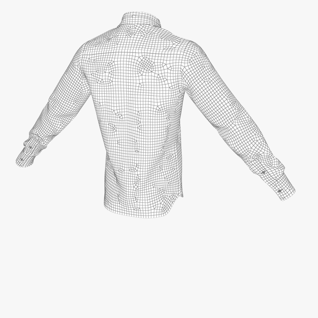 Long shirt 3D model - TurboSquid 1379709