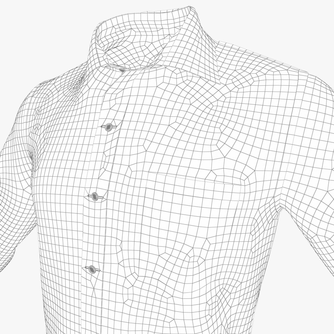 Long shirt 3D model - TurboSquid 1379709