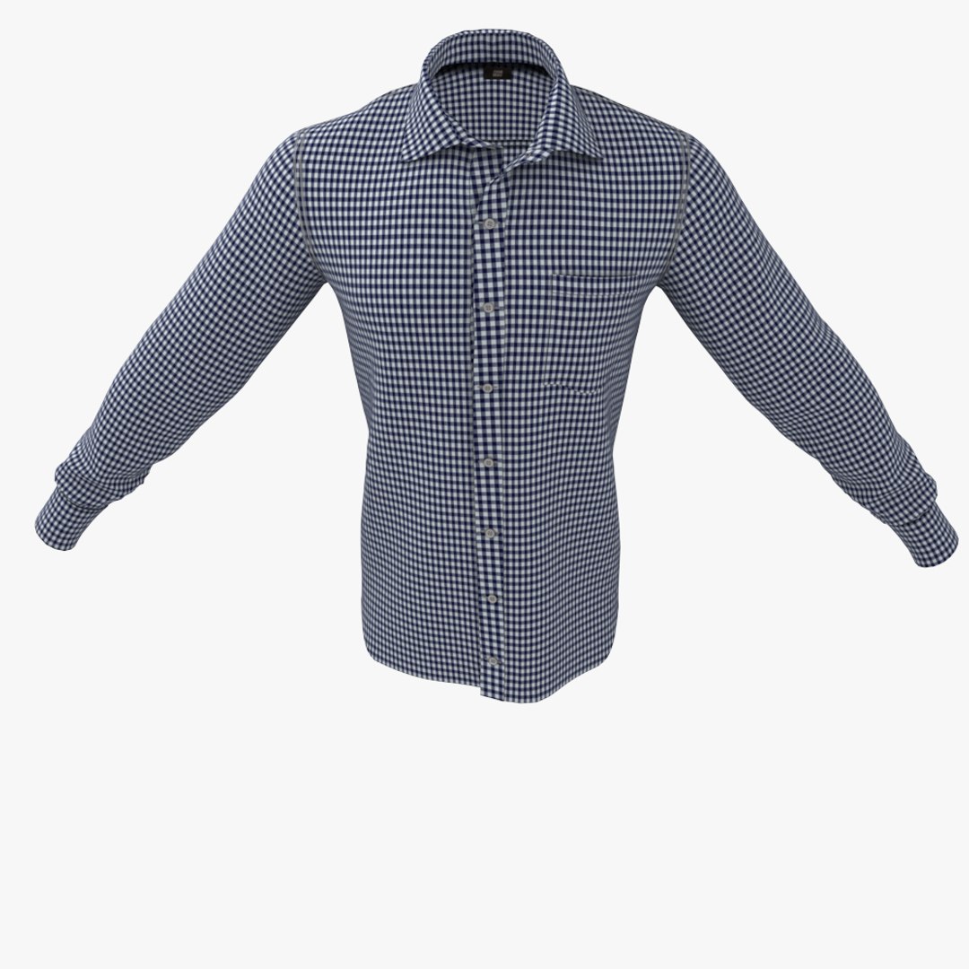 Long shirt 3D model - TurboSquid 1379709