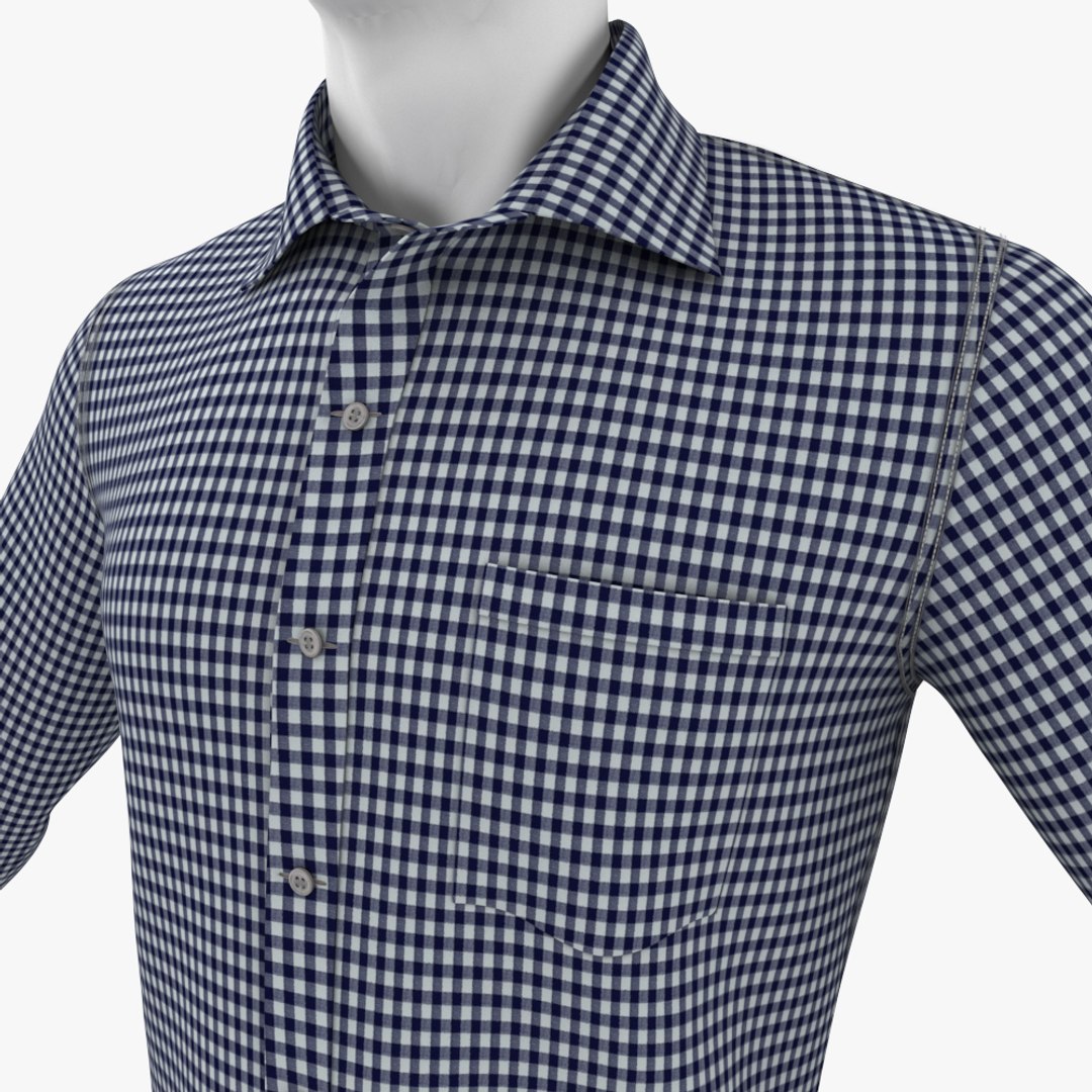 Long shirt 3D model - TurboSquid 1379709