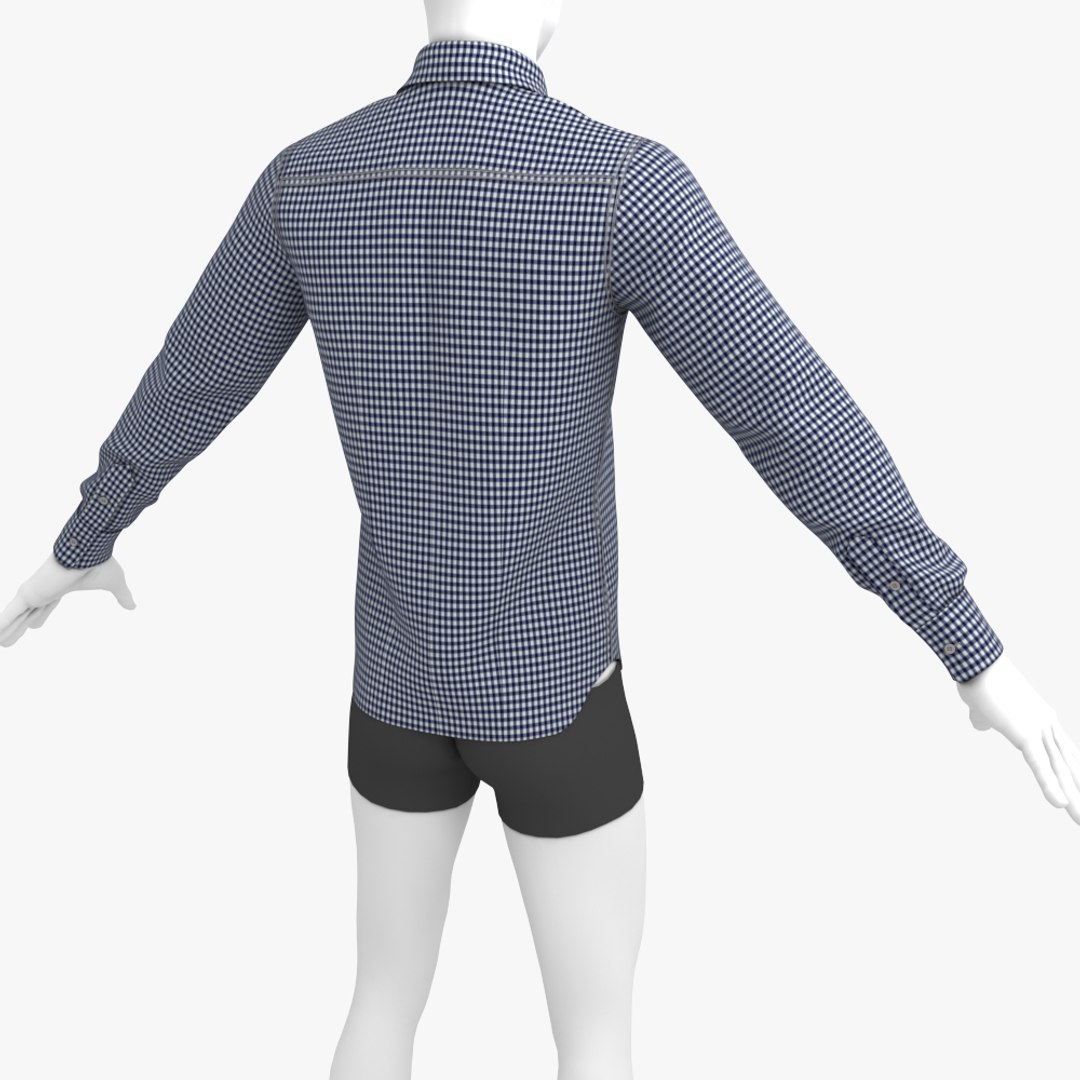 Long shirt 3D model - TurboSquid 1379709