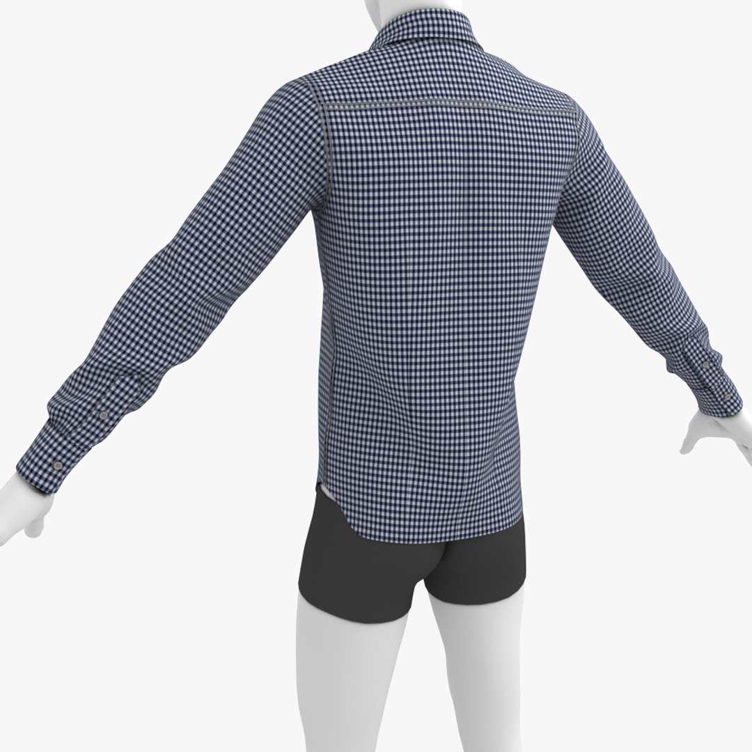 Long shirt 3D model - TurboSquid 1379709