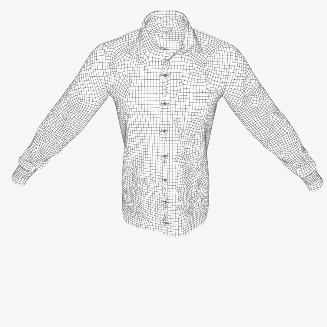 Long shirt 3D model - TurboSquid 1379709