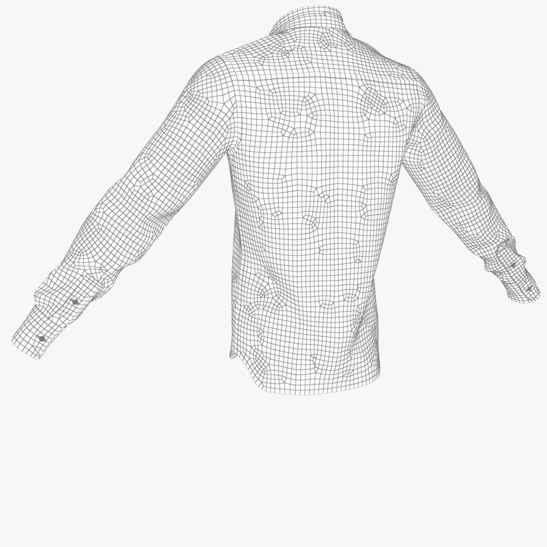 Long shirt 3D model - TurboSquid 1379709