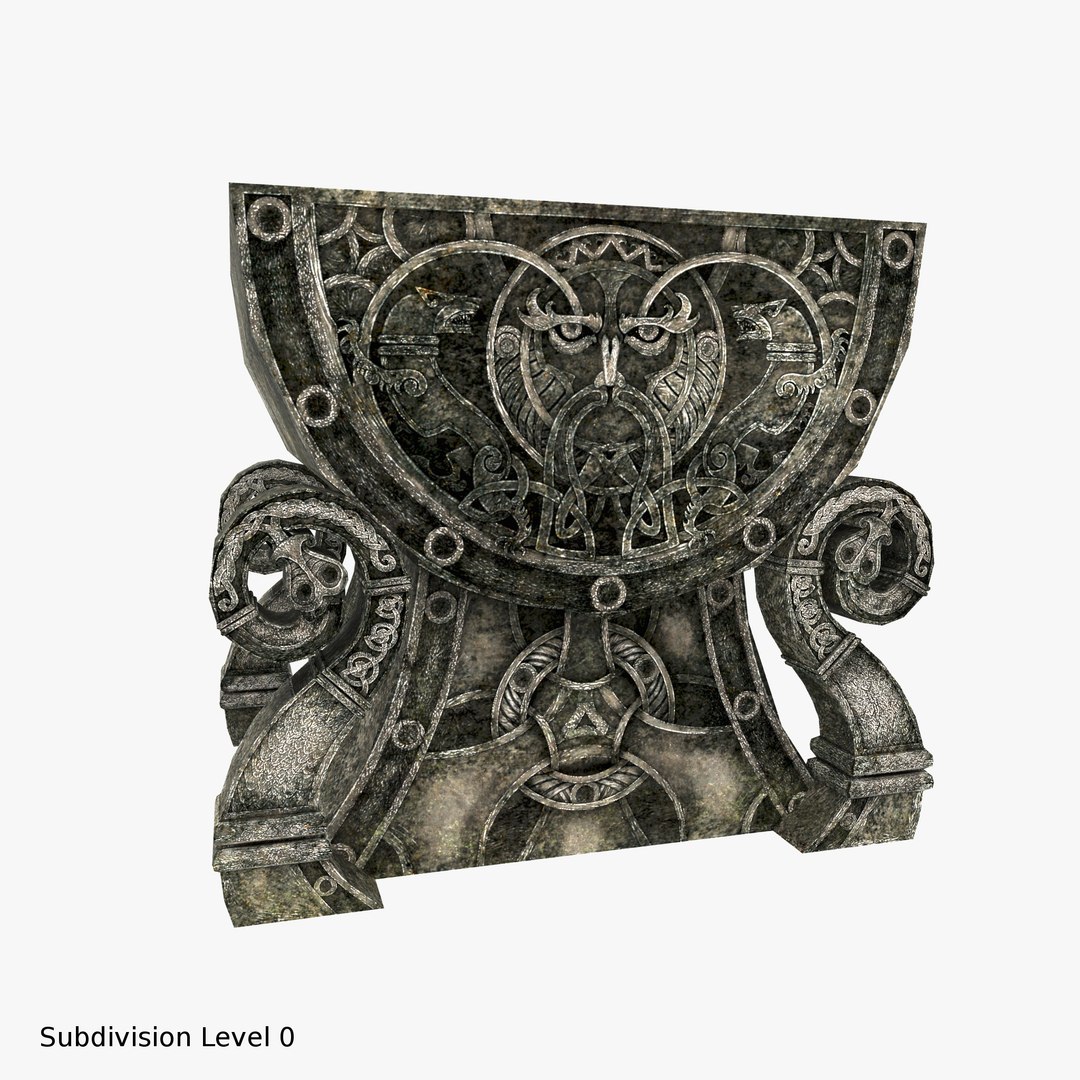 3D Celtic Altar Model - TurboSquid 1281345