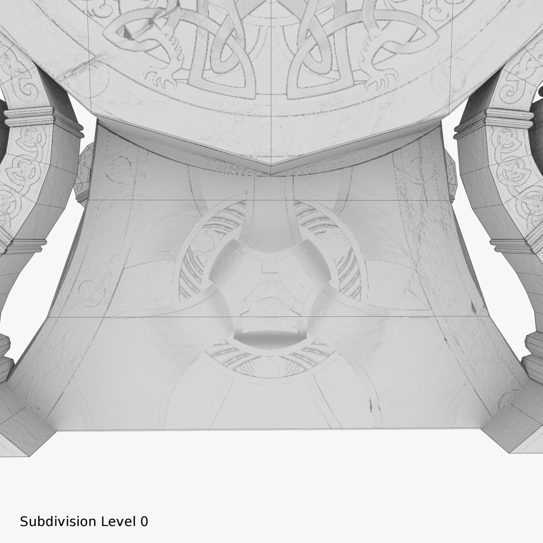 3D Celtic Altar Model - TurboSquid 1281345