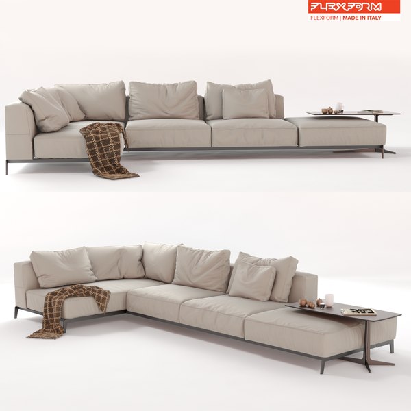 3D flexform sectional sofa ettore - TurboSquid 1271150