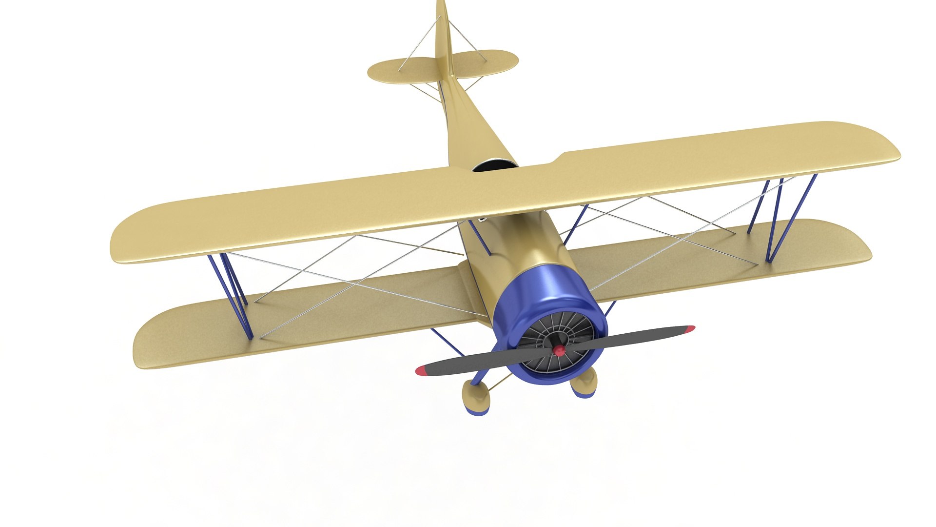 3D Biplane Model - TurboSquid 1992663