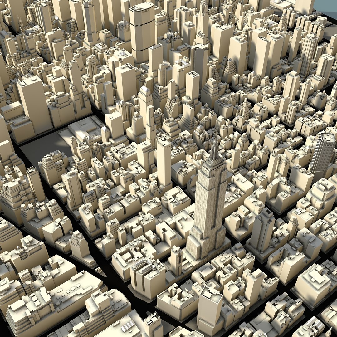 3d new york manhattan model