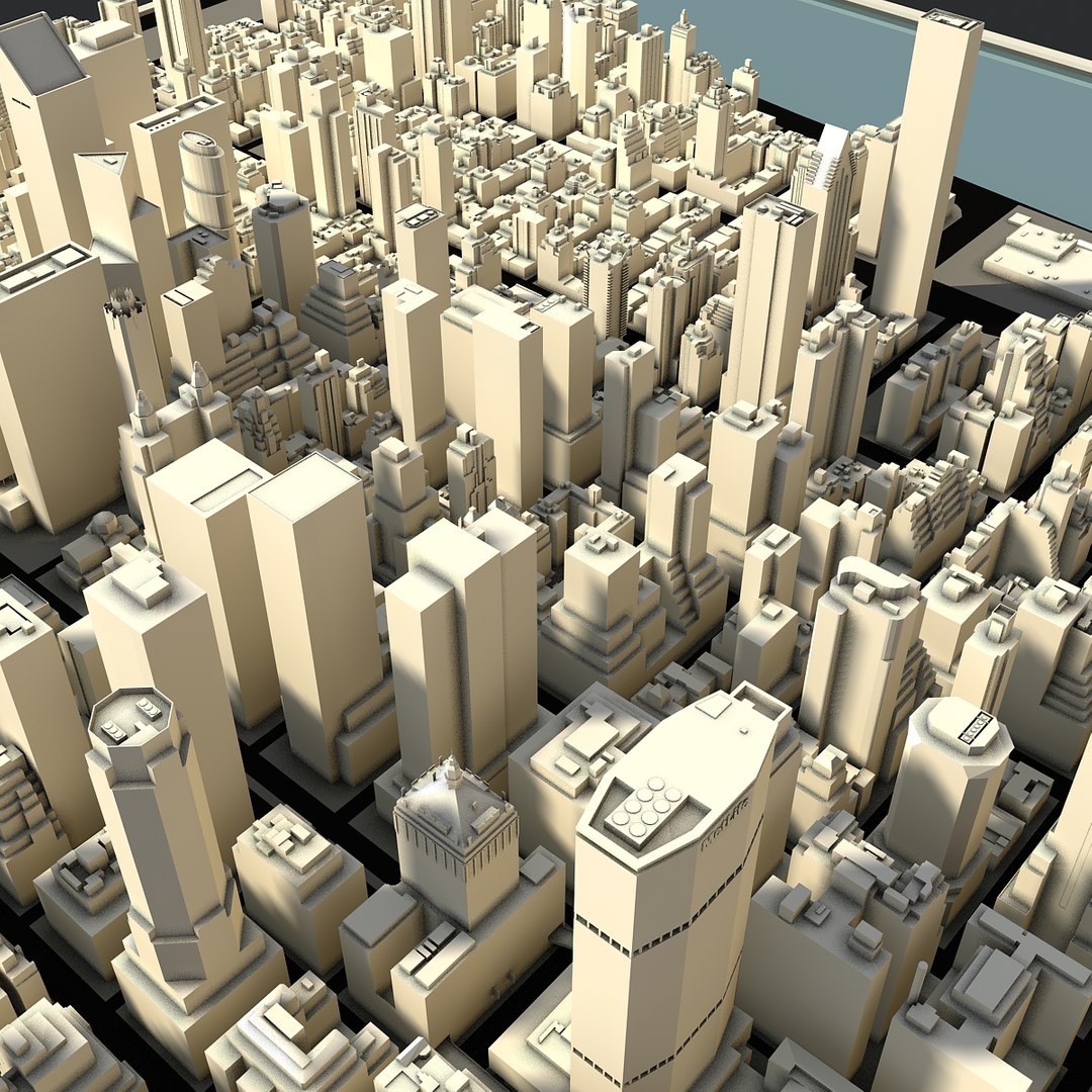 3d new york manhattan model