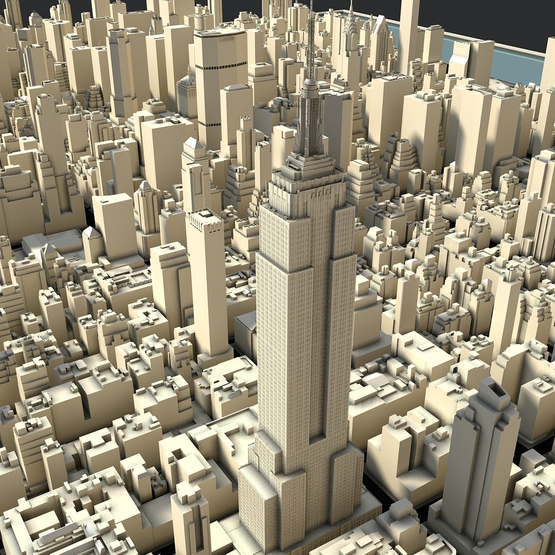 3d New York Manhattan Model