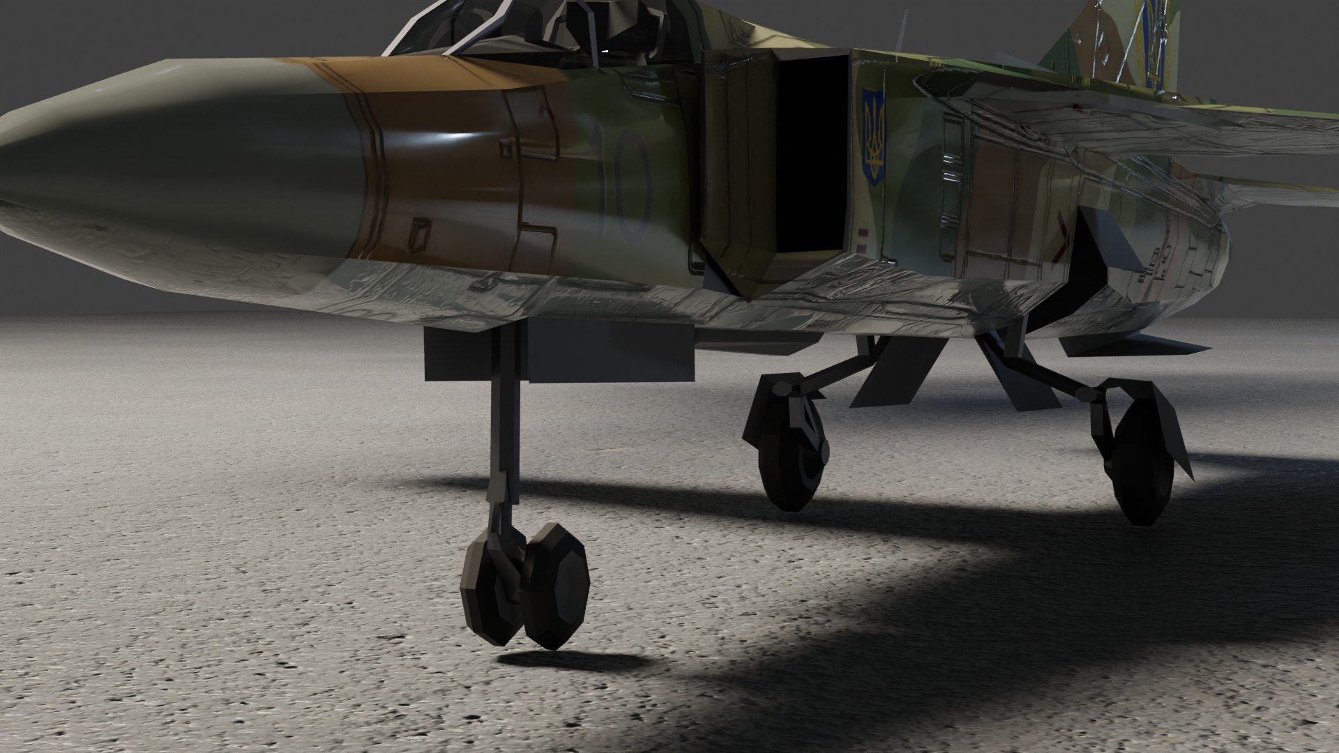 MIG-23 Flogger lowpoly jet fighter 3D - TurboSquid 1877698