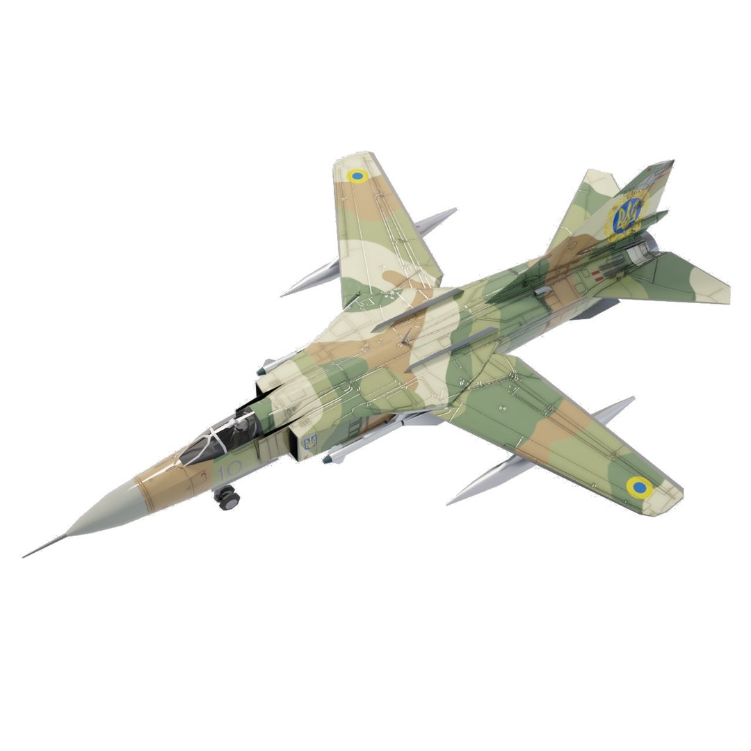 MIG-23 Flogger lowpoly jet fighter 3D - TurboSquid 1877698