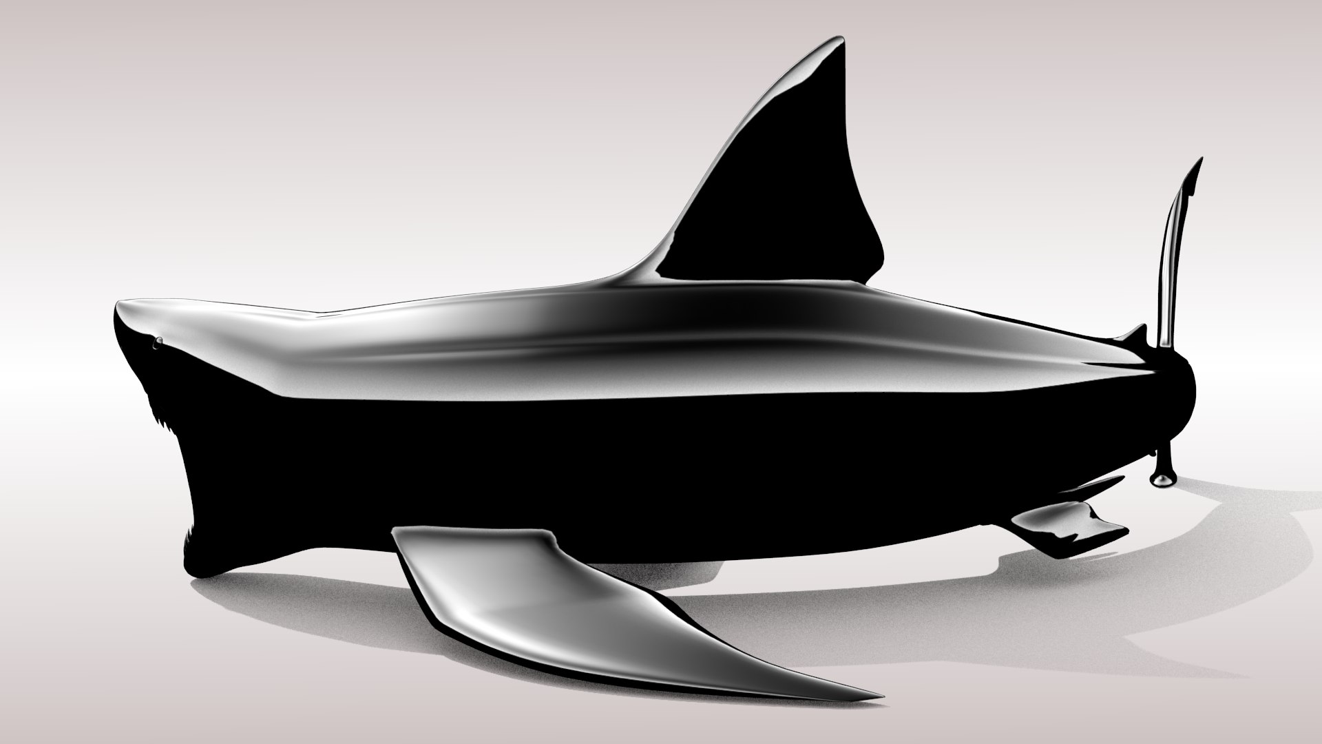 sofa shark 3d model