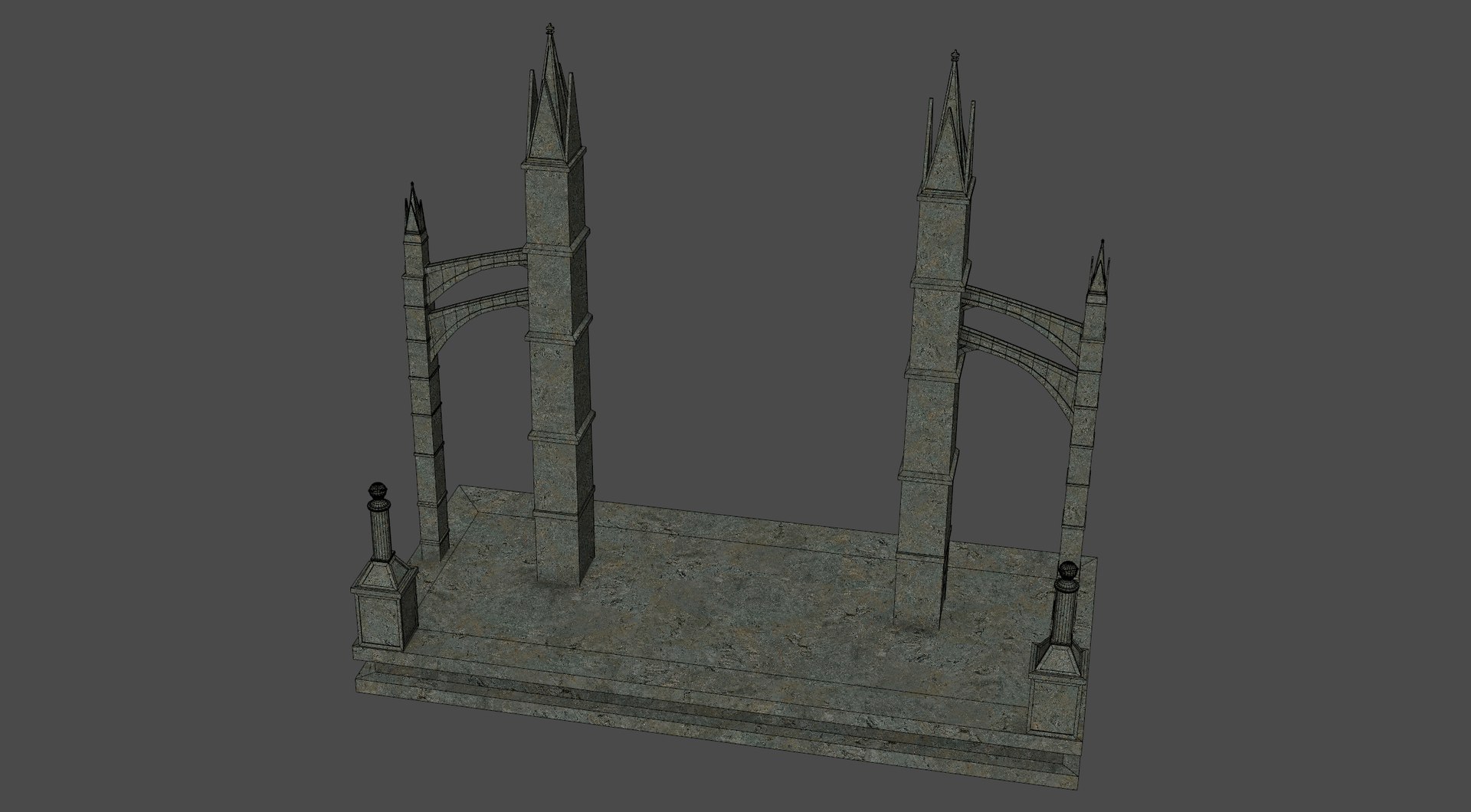 Free Ancient Gate Arch Model - TurboSquid 2404723