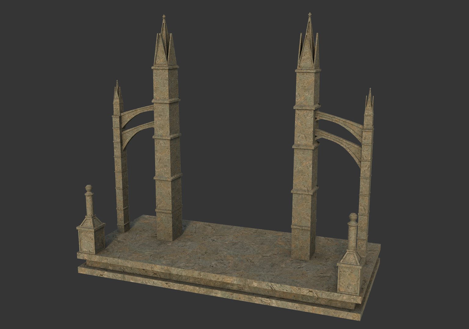Free Ancient Gate Arch Model - TurboSquid 2404723