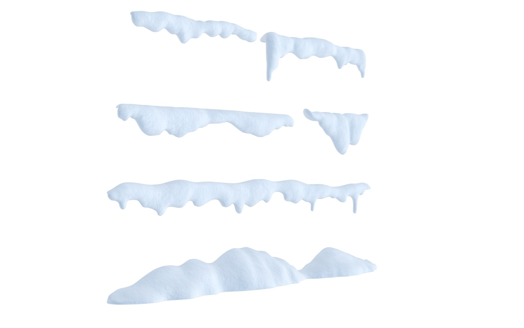 Snow 3D Model - TurboSquid 1975925