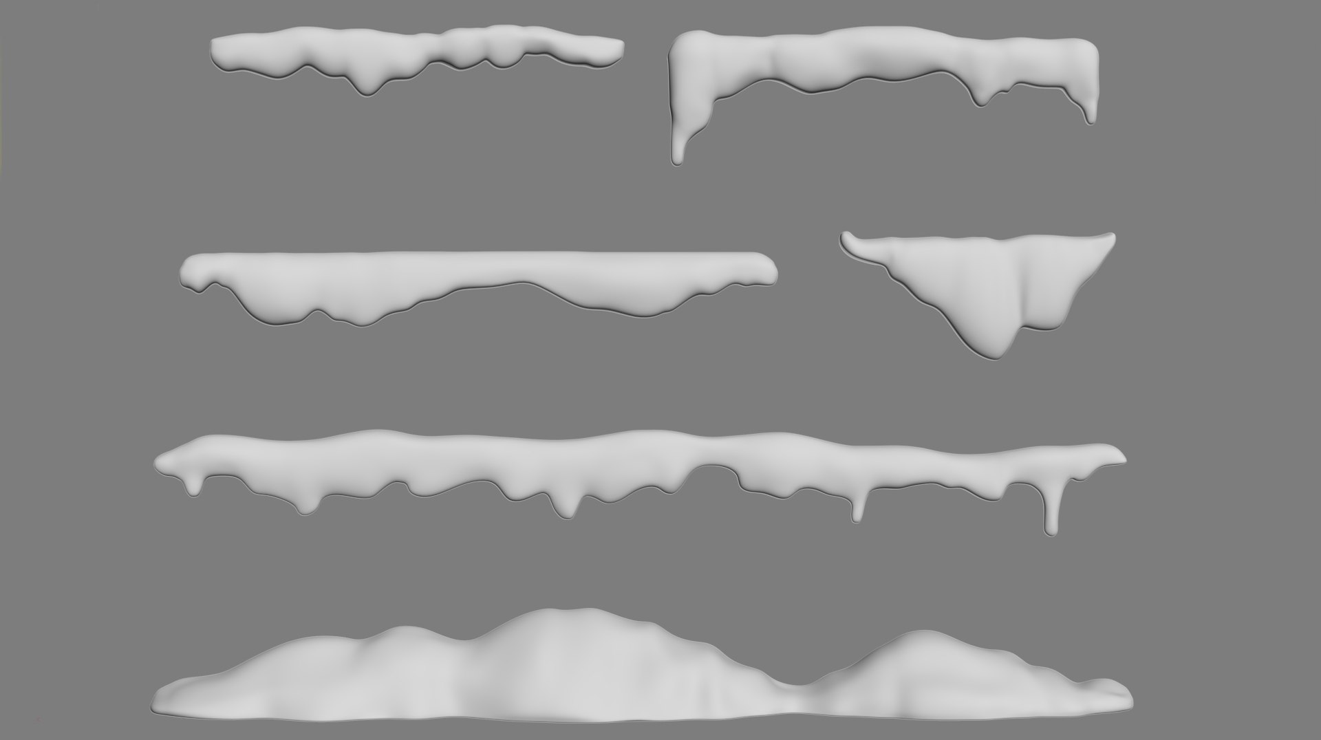 Snow 3D Model - TurboSquid 1975925