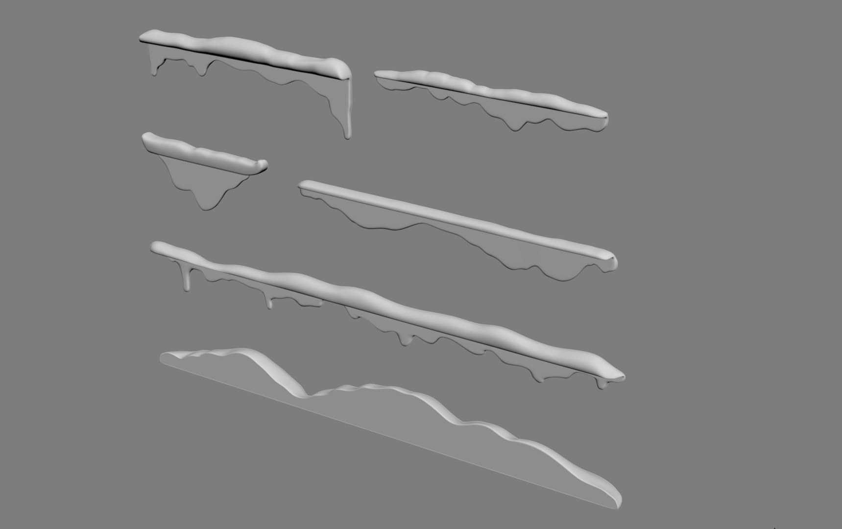 Snow 3D Model - TurboSquid 1975925