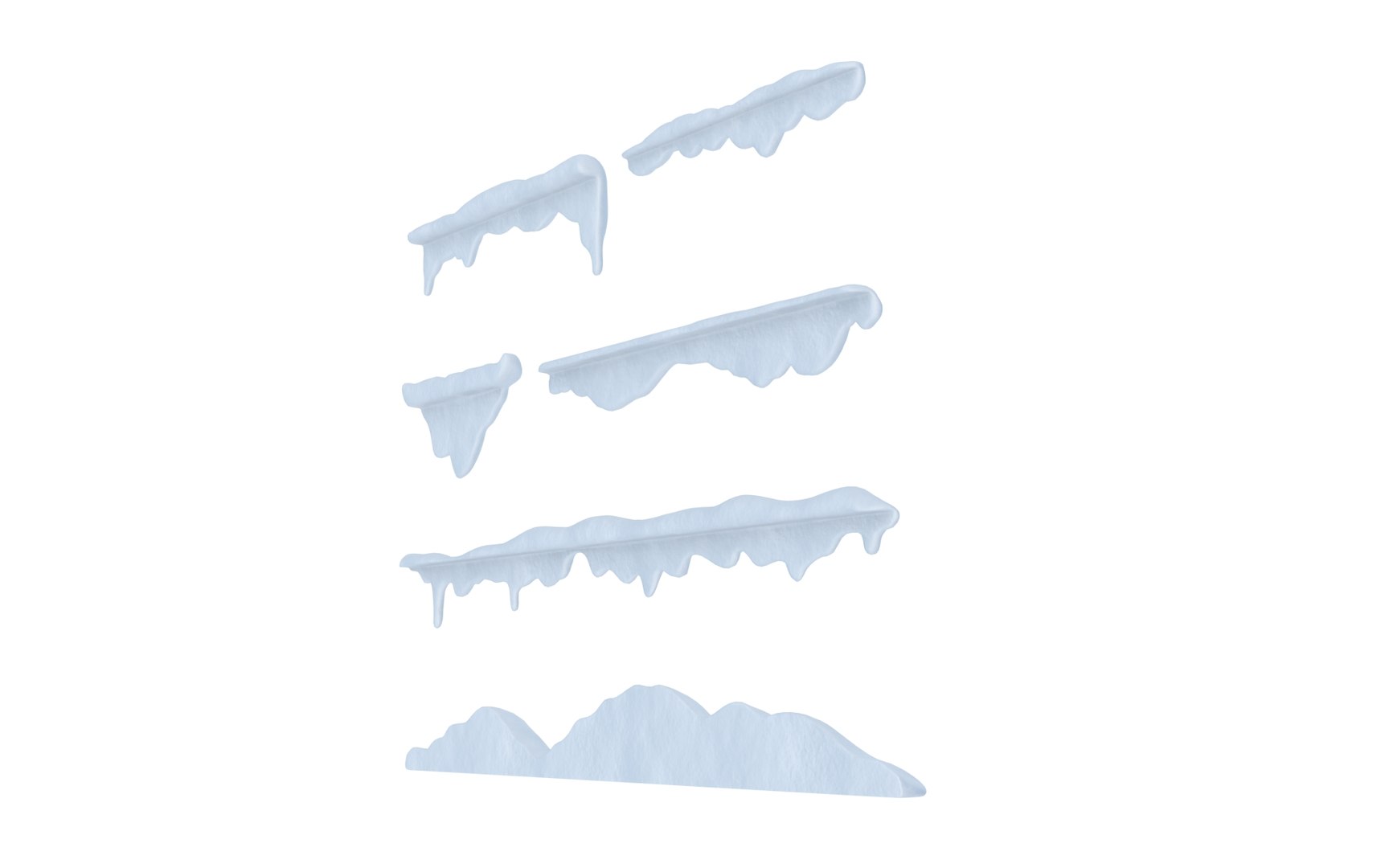 Snow 3D Model - TurboSquid 1975925