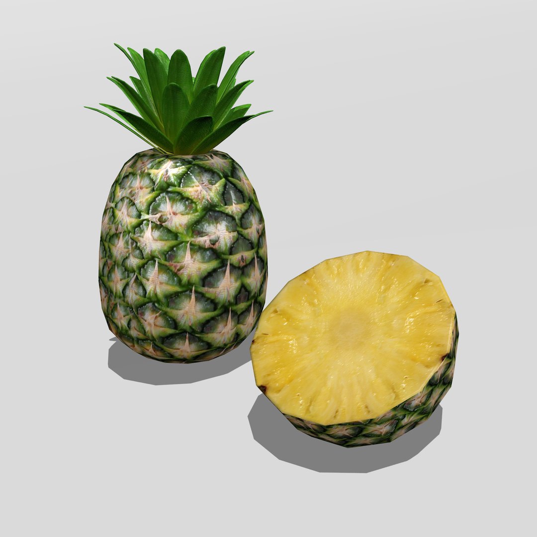 3D Pineapple Model - TurboSquid 1311593