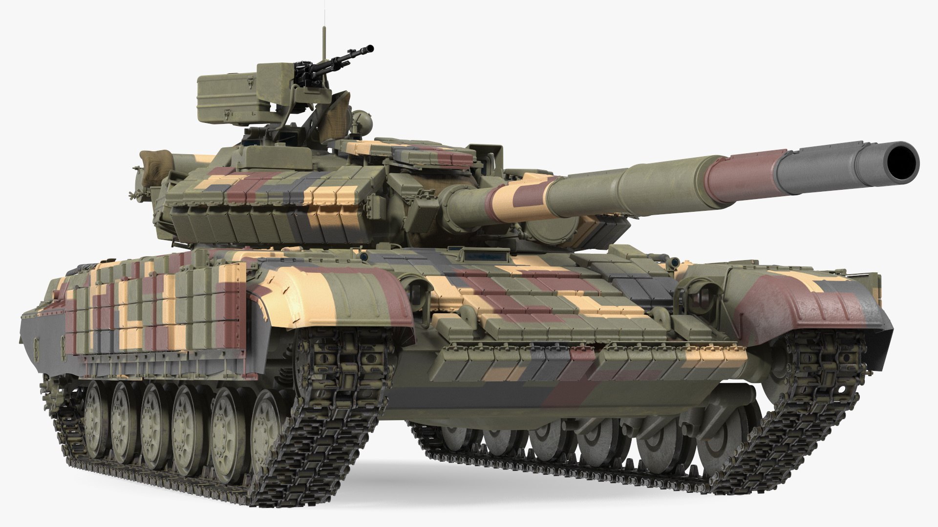 3D T-64 BV Main Battle Tank Camo Clean model - TurboSquid 1980692