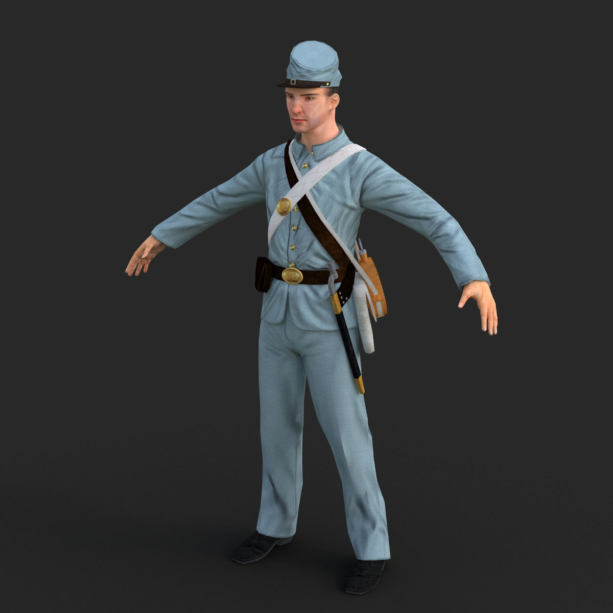 3d confederate soldier