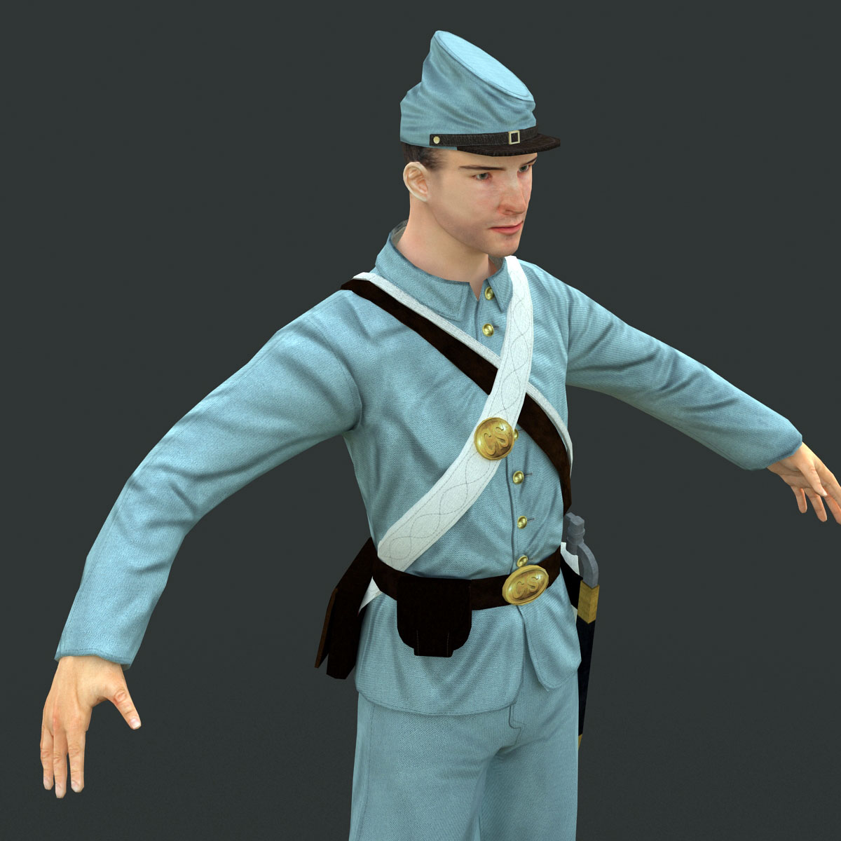 3d confederate soldier