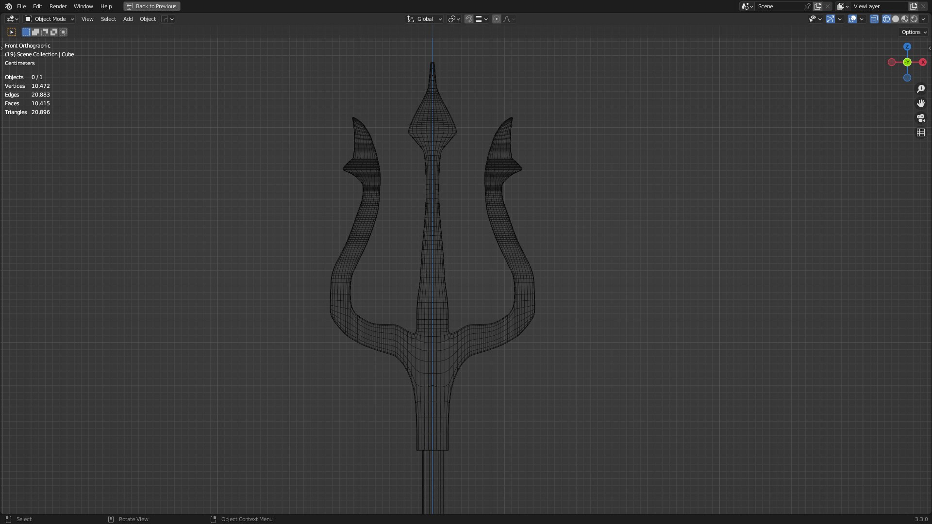 3D Dangpa Trident 4k Textures Included Model - TurboSquid 1997721