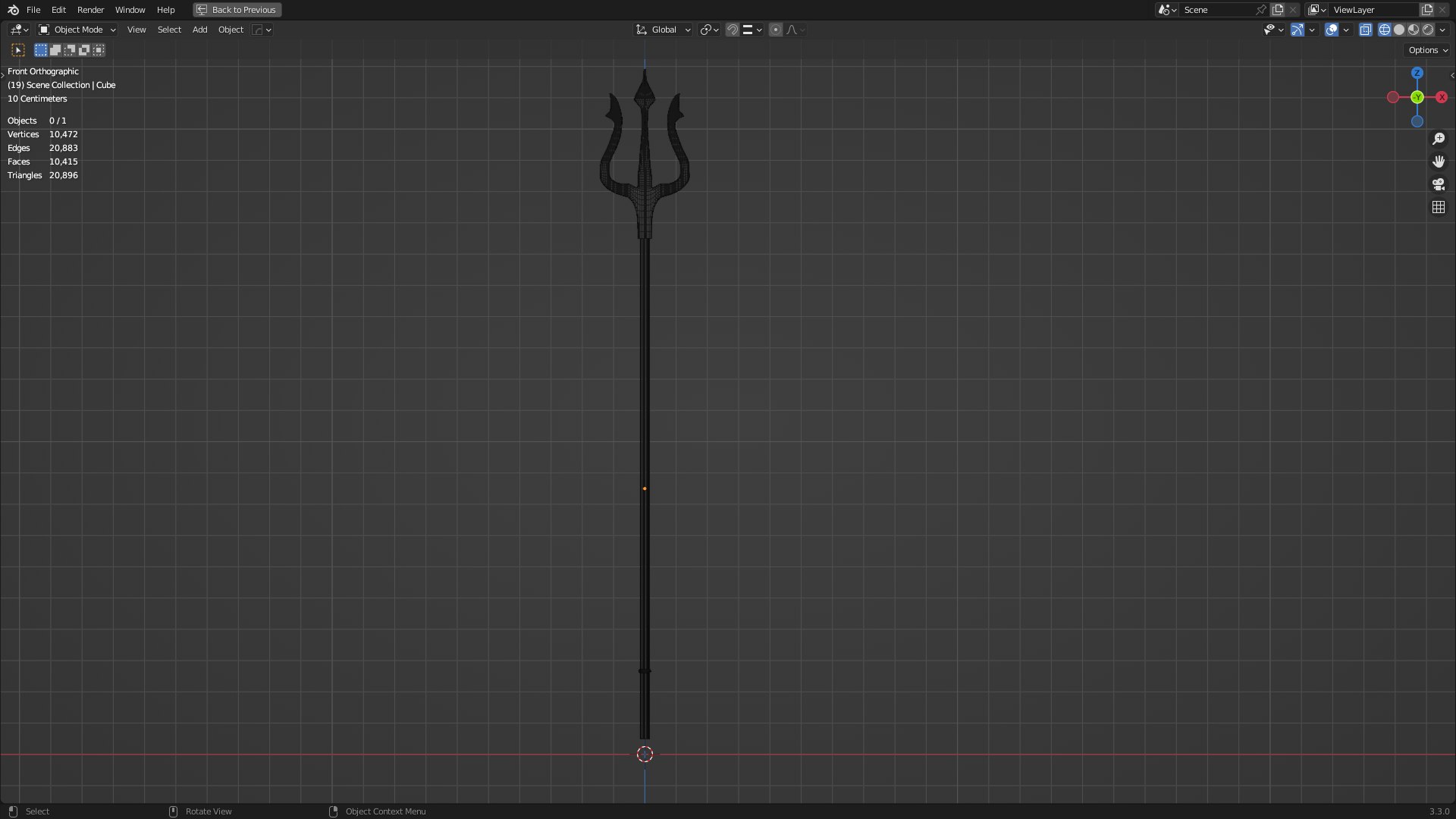 3D Dangpa Trident 4k Textures Included Model - TurboSquid 1997721