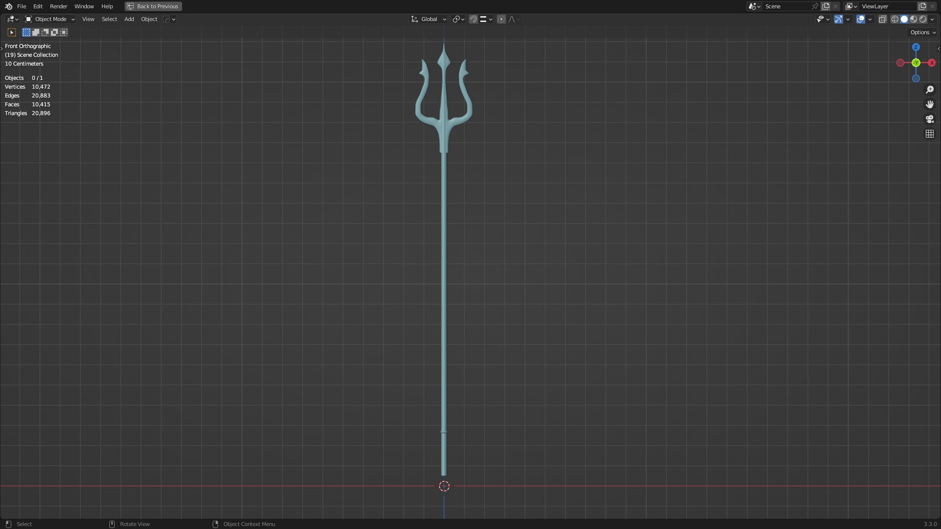 3D Dangpa Trident 4k Textures Included Model - TurboSquid 1997721