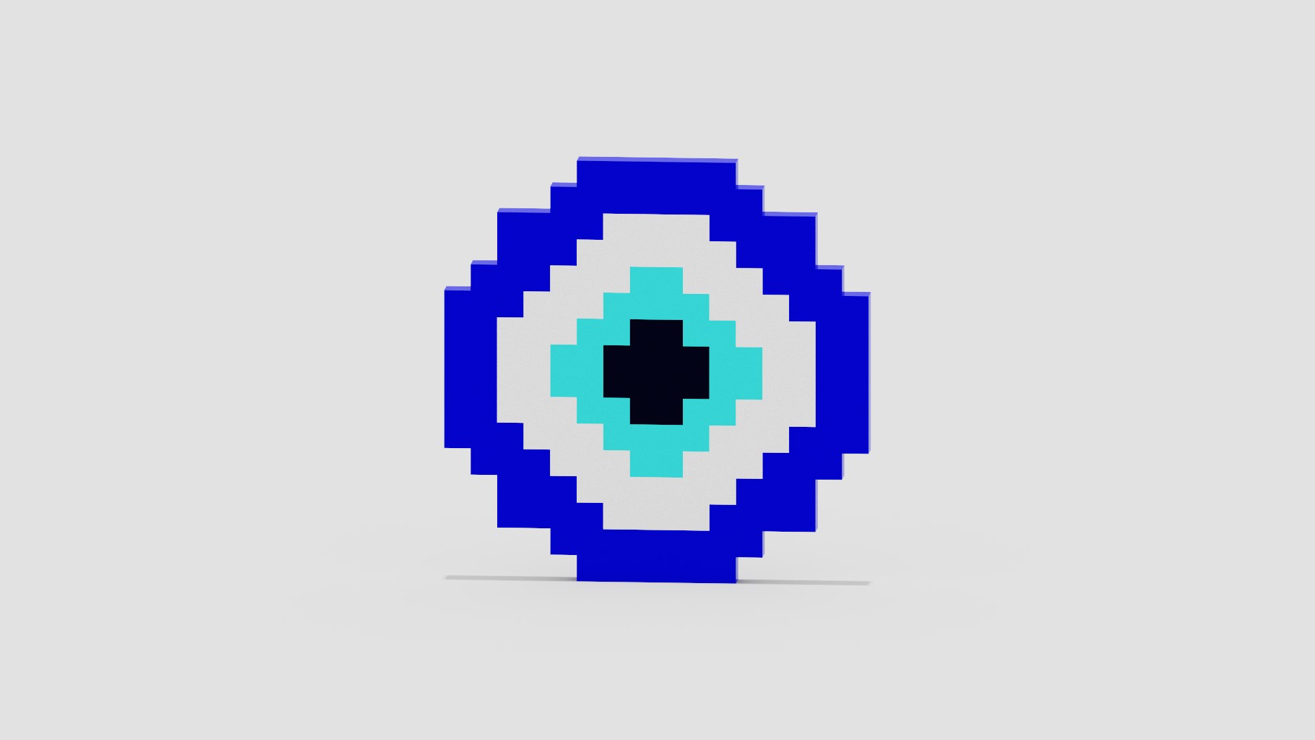 3D Voxel Evil Eye Bead Model - TurboSquid 1912249