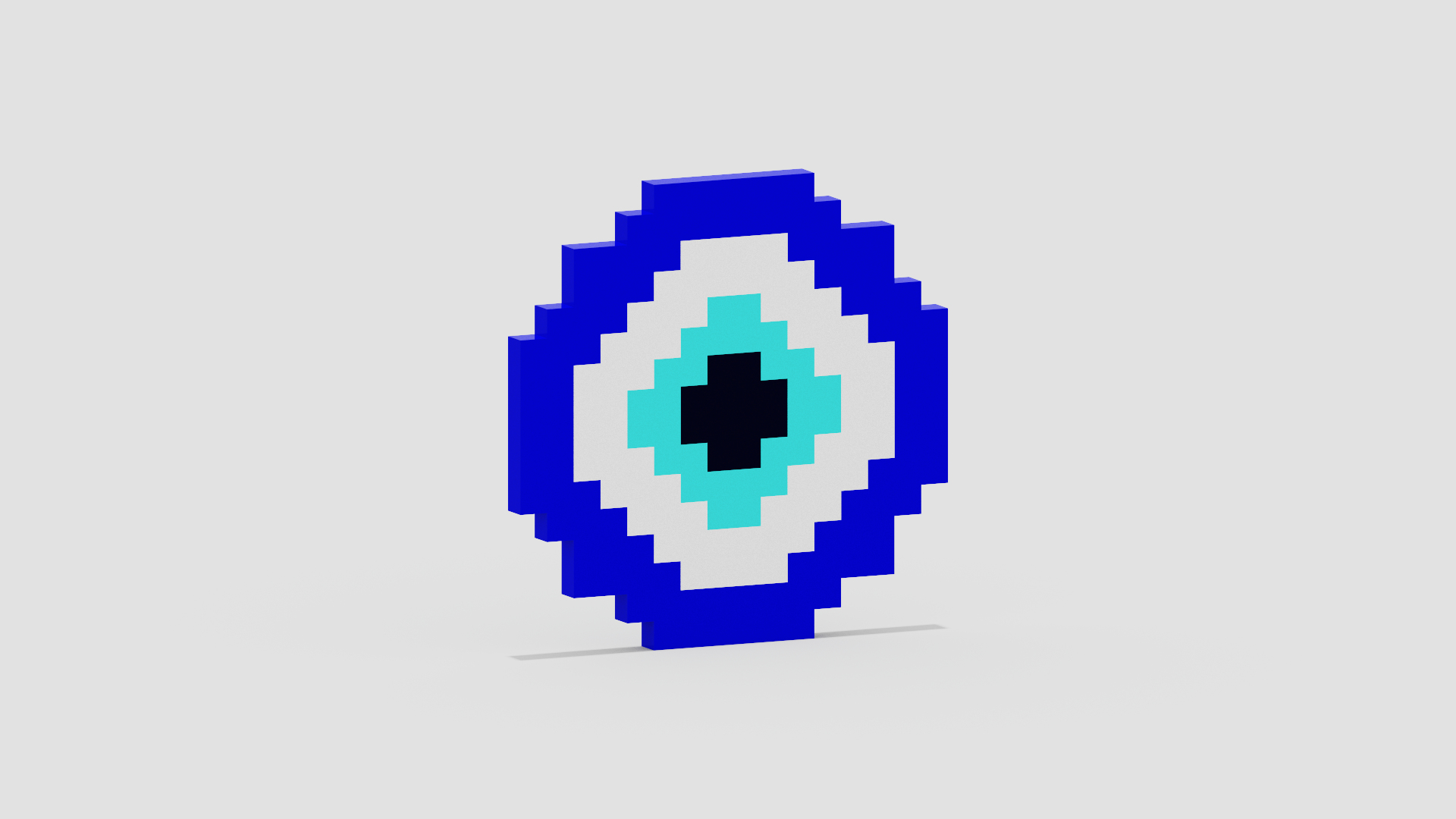3D Voxel Evil Eye Bead Model - TurboSquid 1912249