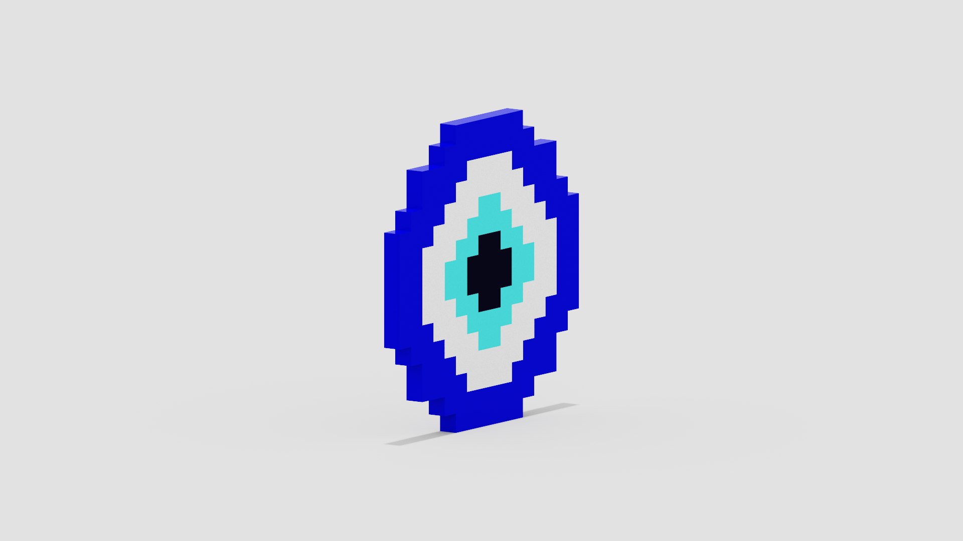 3D Voxel Evil Eye Bead Model - TurboSquid 1912249