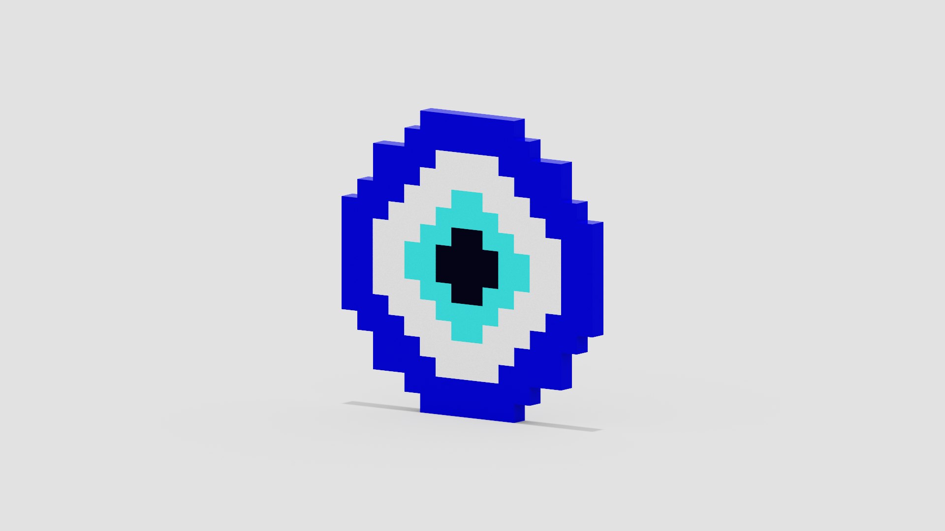 3D Voxel Evil Eye Bead Model - TurboSquid 1912249