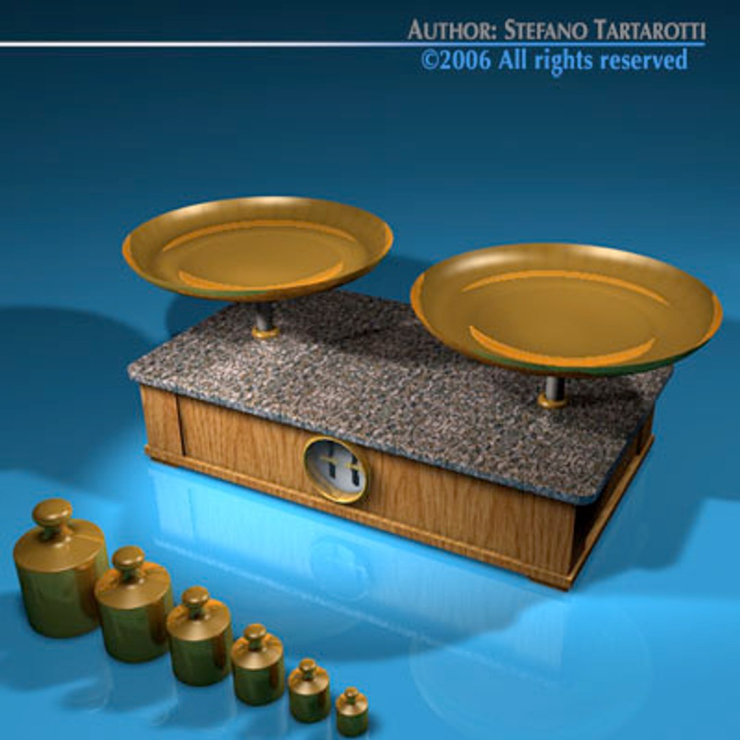 Balance Roberval 3d Model